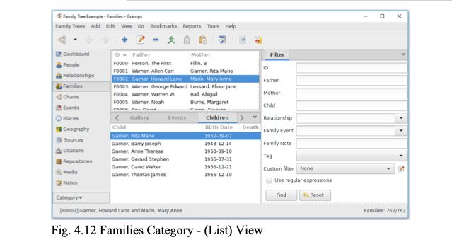 Gramps Family Tree Maker and Genealogy Software Family History Ancestry ...