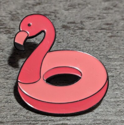 Pink Flamingo Inflatable Swimming Pool Toy Enamel Lapel Pin | eBay