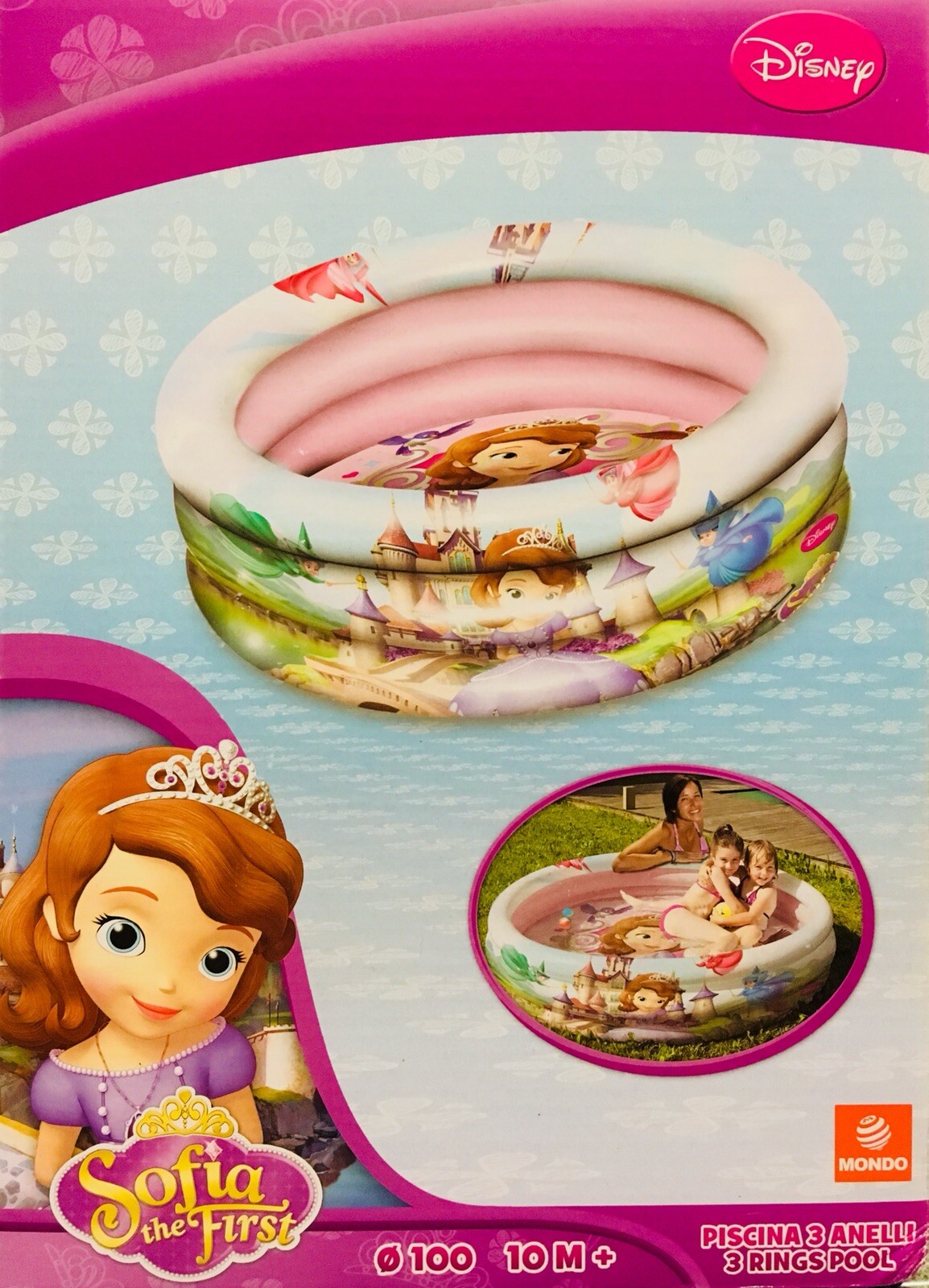 Disney Sofia The First - 3 Ring Pool - Inflatable Round Garden Swimming ...