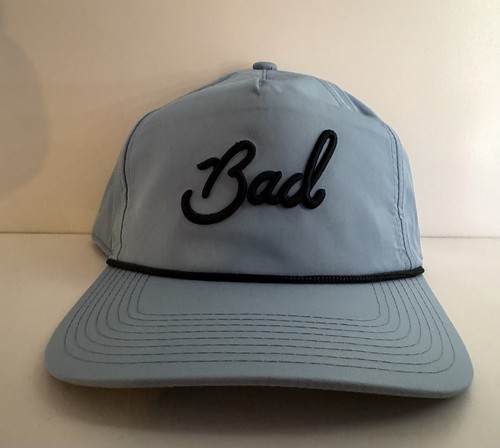 NWT- Bad Birdie Bad Rope Hat- Rain Washed Light Blue- Adjustable Golf ...