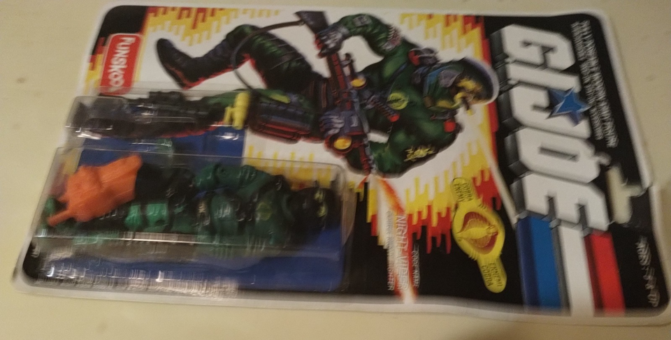 GI Joe 1995 NIGHT-VIPER Funskool MOC Factory Sealed Vintage India Card ...