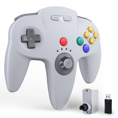 Wireless N64 Controller for N64/ Nintendo Switch PC Mac Win w/ USB& N64 ...