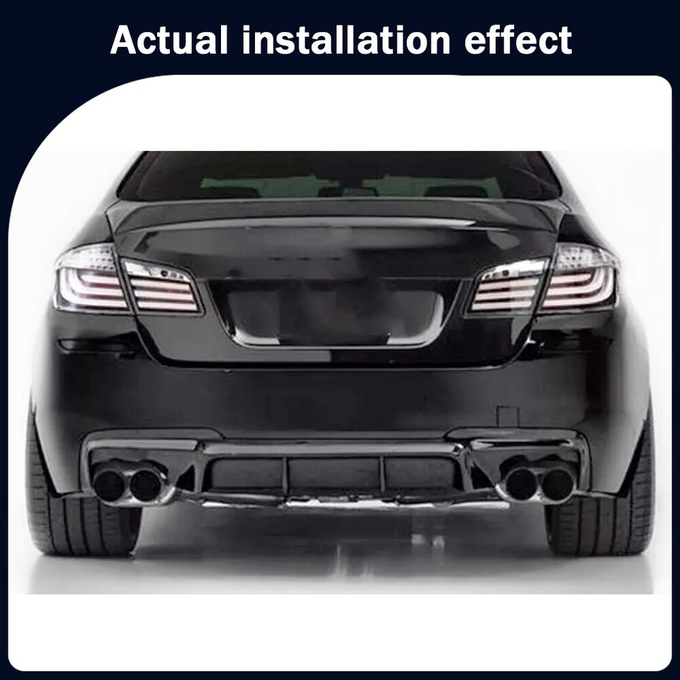 For BMW 5 Series F10 535i M Sport 2012-2016 Rear Bumper Diffuser Lip ...