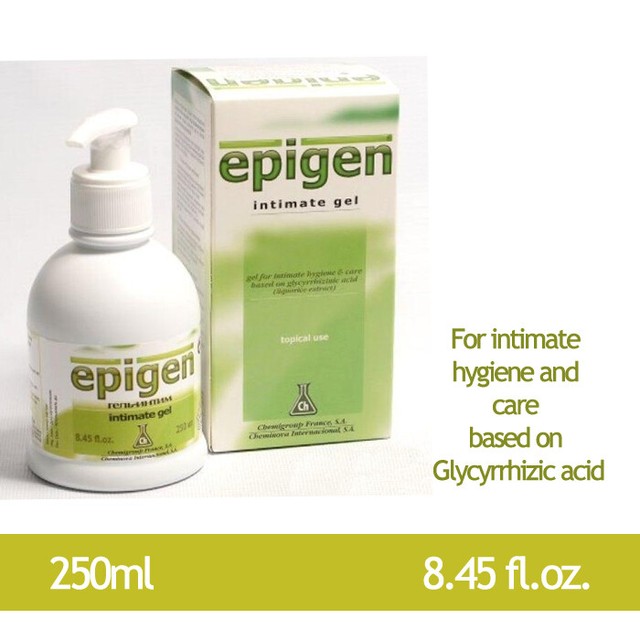 Epigen GEL 250ml Intimate Hygiene Lactic Acid Licorice Root Relieves ...
