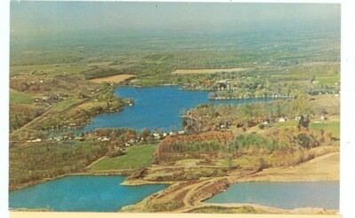 CATTARAUGUS COUNTY, NEW YORK-AERIAL VIEW OF LIME LAKE-(NY-CMISC) | eBay