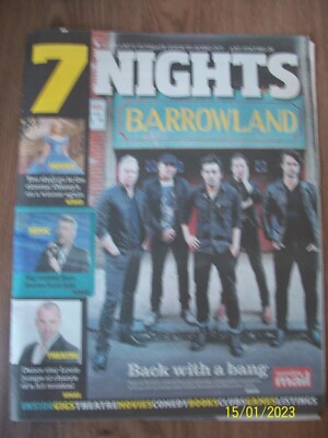 Seven 7 NIGHTS March 22 2015 GUN Frantic Band Front Cover Sunday Mail ...