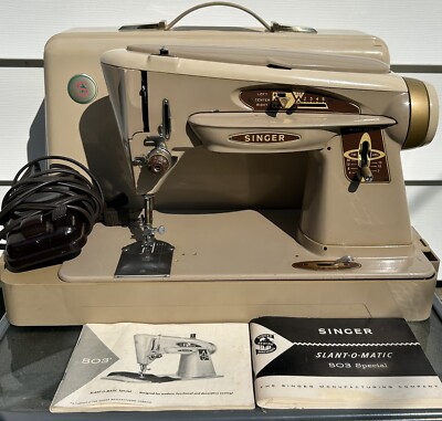 Singer 503A Slant-O-Matic Sewing Machine Tested & Works! | eBay