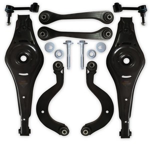 VW GOLF MK5 03> 2009 REAR SUSPENSION WISHBONE ARM COMPLETE KIT W/ BOLTS ...