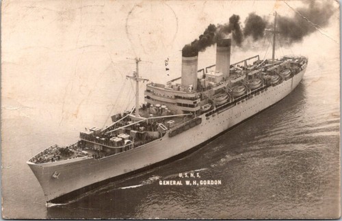 RPPC USNS General W H Gordon Korean War Army Air Force Postal photo ...