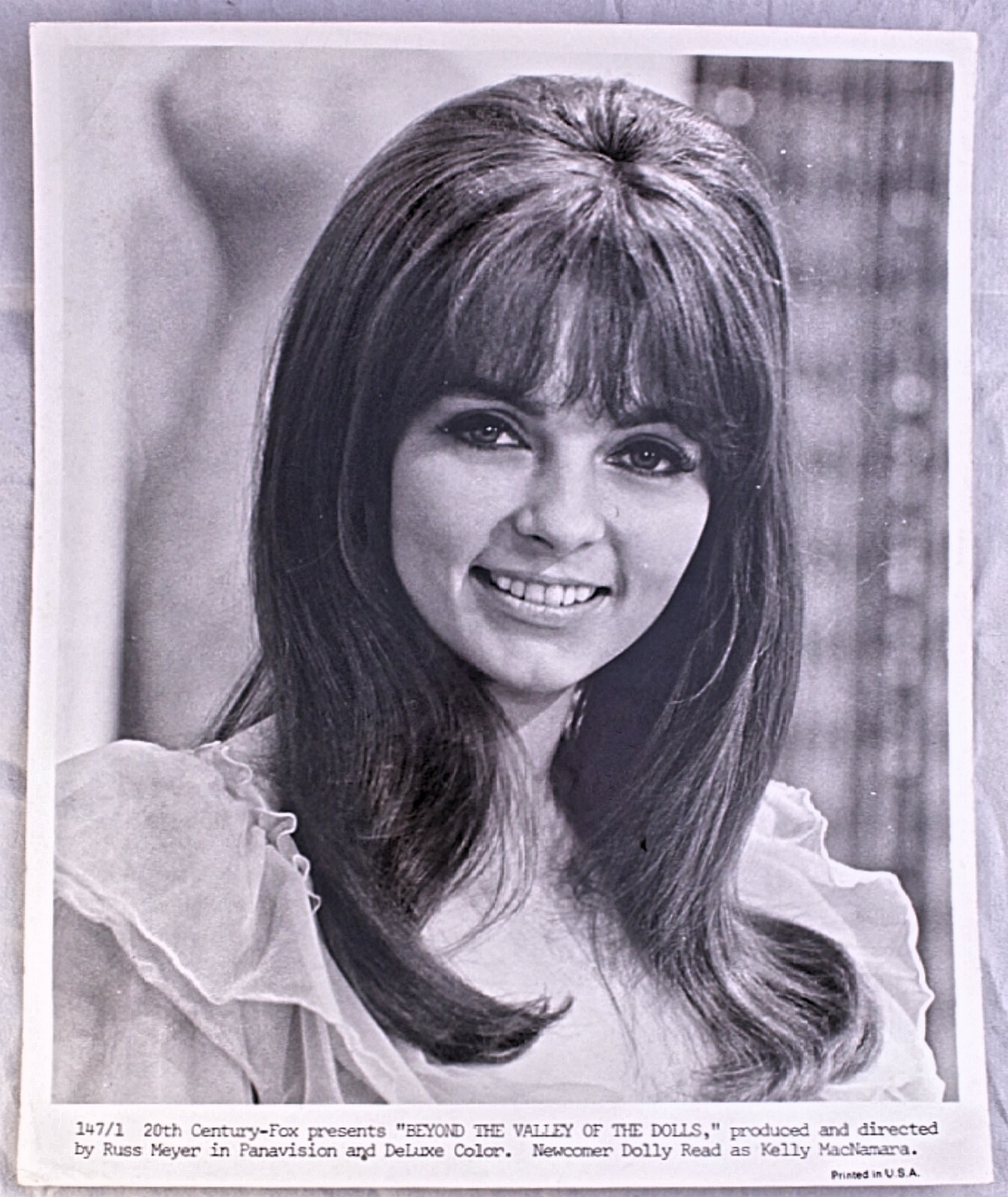 "BEYOND THE VALLEY OF THE DOLLS" DOLLY READ 8" x 10" PROMO STILL B/W ...