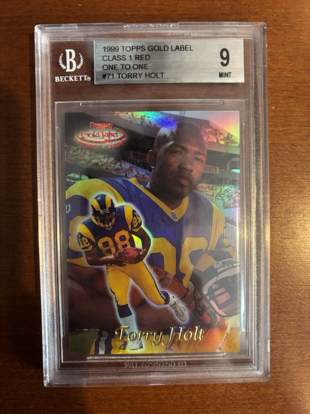 Torry Holt 1999 Topps Gold Label Class 1 Red 1/1 | eBay