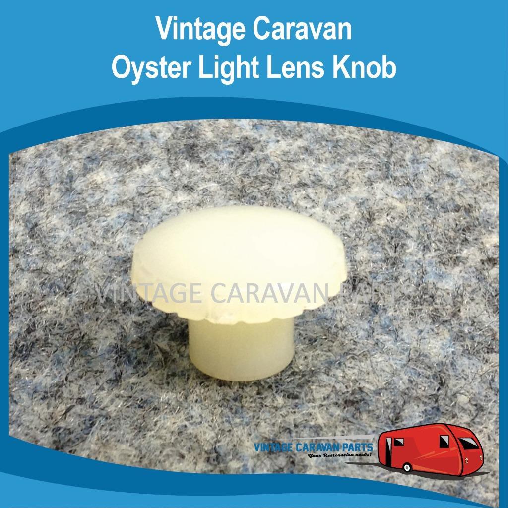 Caravan OYSTER LIGHT LENS KNOB PLASTIC Vintage Viscount Millard ...