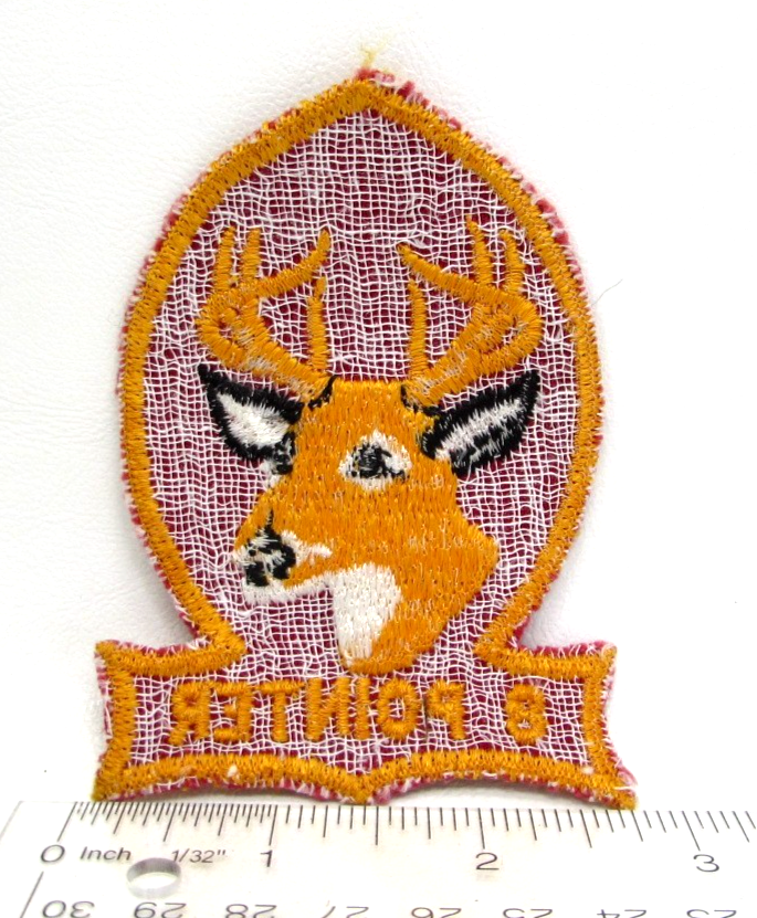 Vintage 8 Pointer Buck Whitetail Deer Jacket Patch Hunting Hunter ...