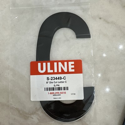ULINE 8" Die Cut Letter C 4 Pack New S-23449-C | eBay