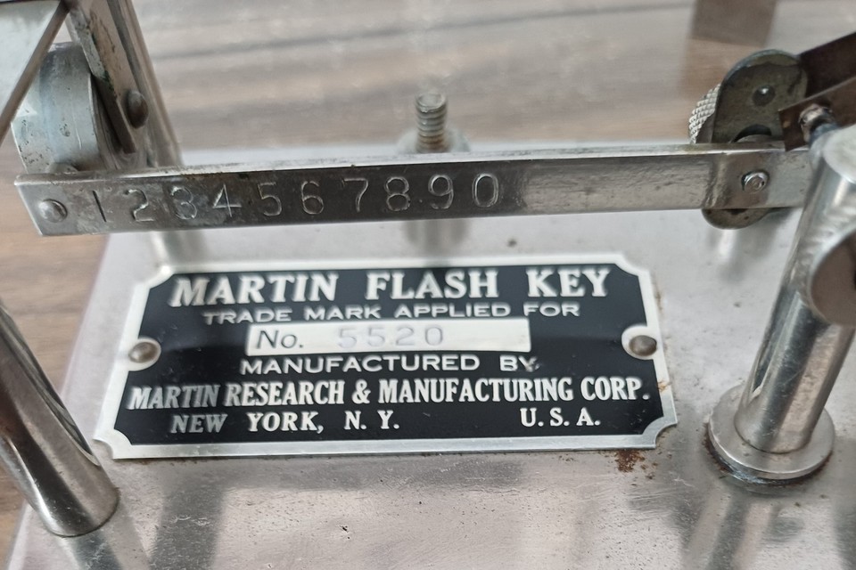 VINTAGE MORSE CODE TELEGRAPH KEY MARTIN FLASH KEY | eBay