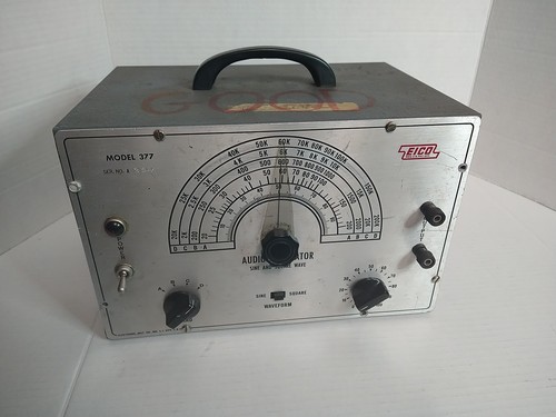 Vintage EICO 377 Sine & Square Wave Audio Generator 0-100 | eBay