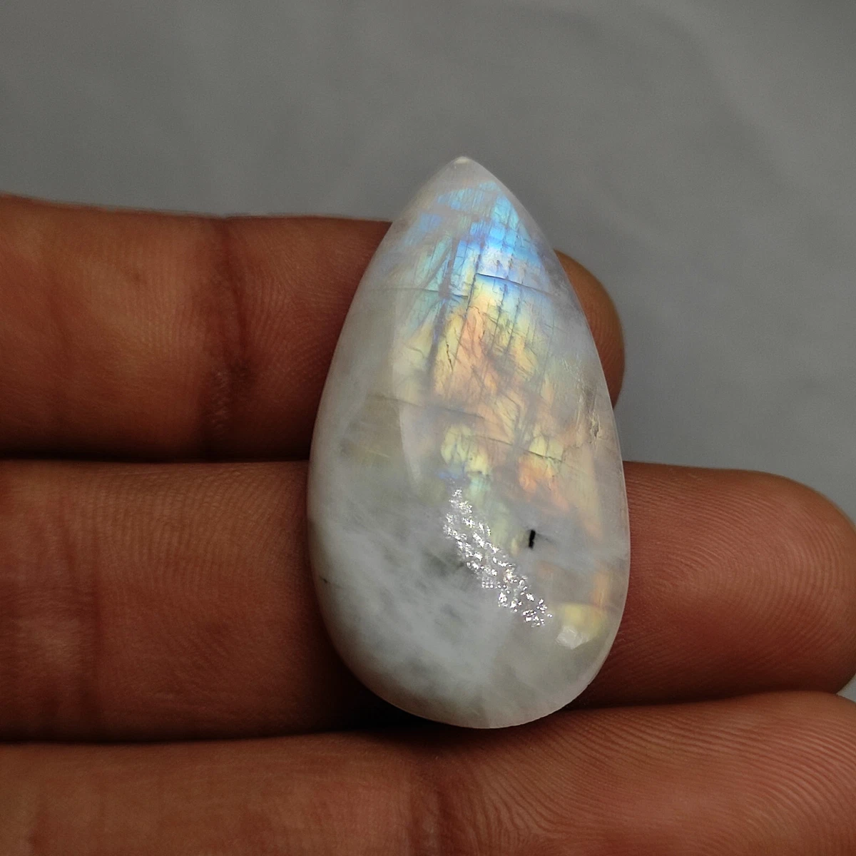 Dark Blue Moonstone Gem