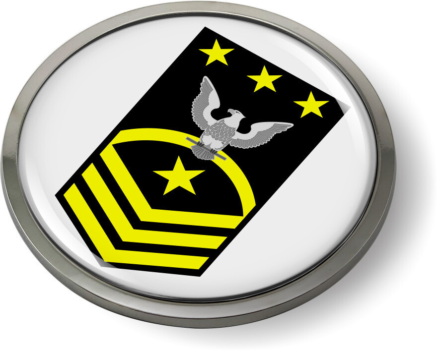 U.S. Navy Enlisted Ranks & Insignias, Emblems, Car Stickers CHROME ...