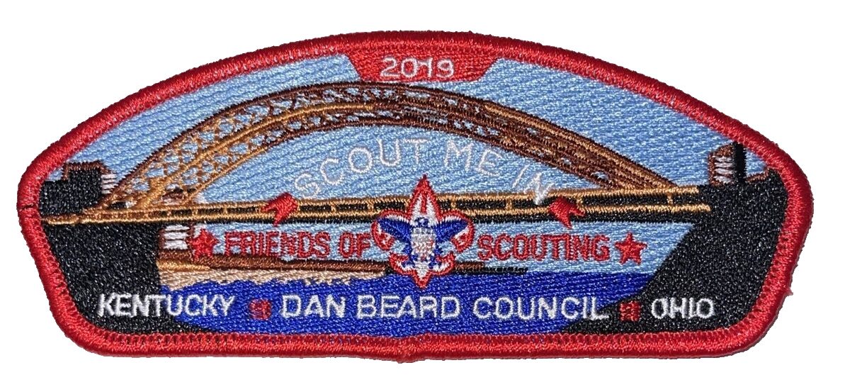 Boy Scout Dan Beard Council 2019 Scout Me In Red Border FOS CSP | eBay