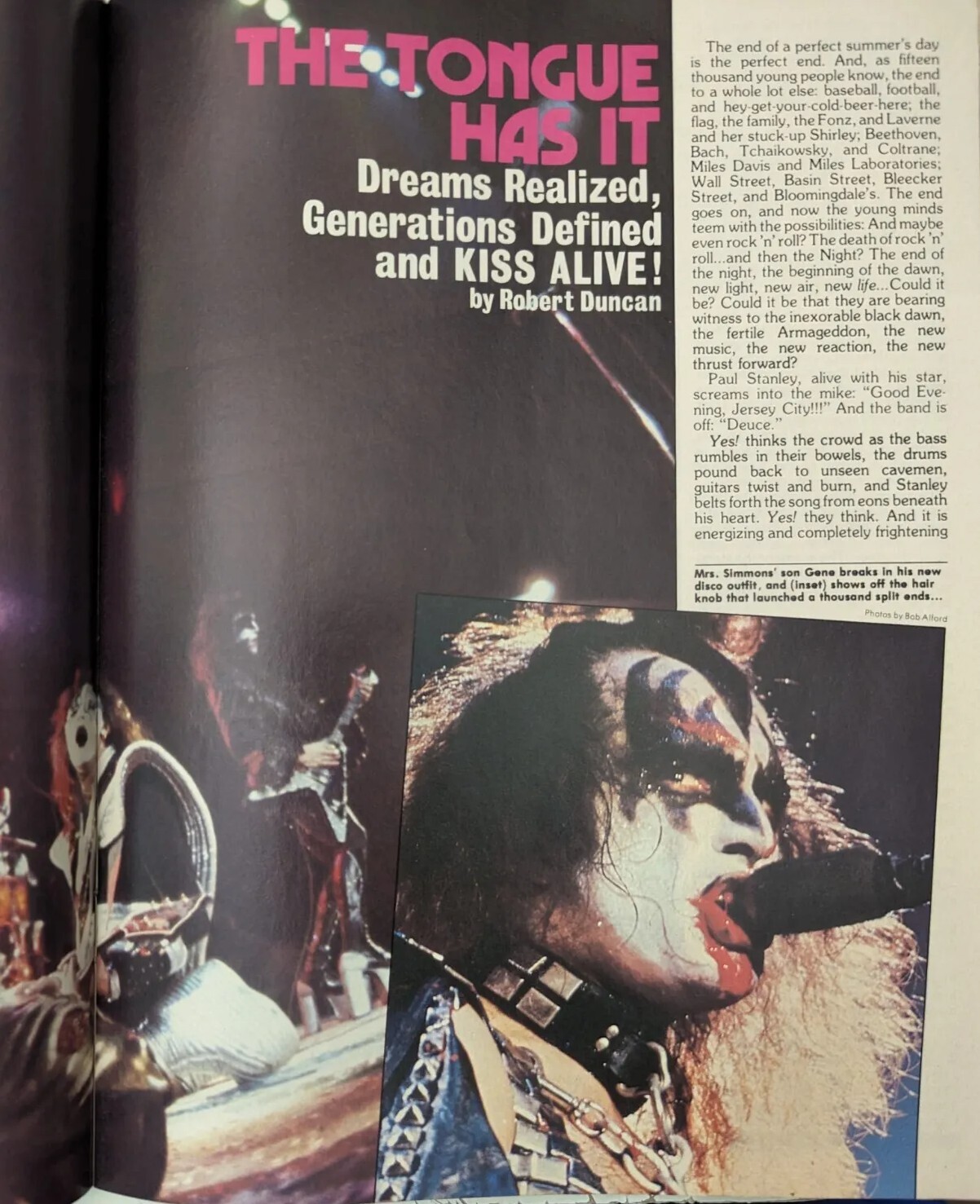 Creem Magazine February 1978 Led Zeppelin, Bowie, KISS, Elvis Costello ...