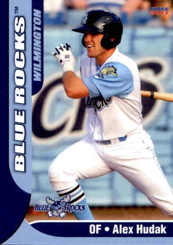 2013 Wilmington Blue Rocks Choice #15 Alex Hudak Mansfield Ohio ...