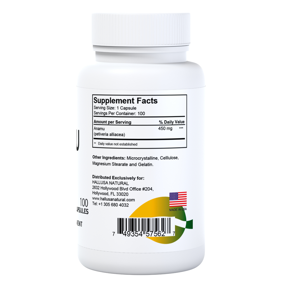 Anamu Root - Petiveria Immune Support Detox Anamu Capsules Organic 100 ...