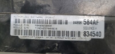 2005 Chrysler Sebring 2.7 AT ECU Engine Control Unit | P04896584AF | eBay