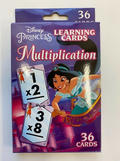 Disney Princess Cinderella 36 Learning Cards Multiplication for sale ...