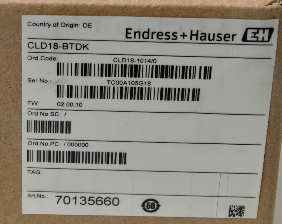 Endress+Hauser CLD18-BTDK Kompaktes Leitfähigkeitsgerät Smartec CLD18 ...