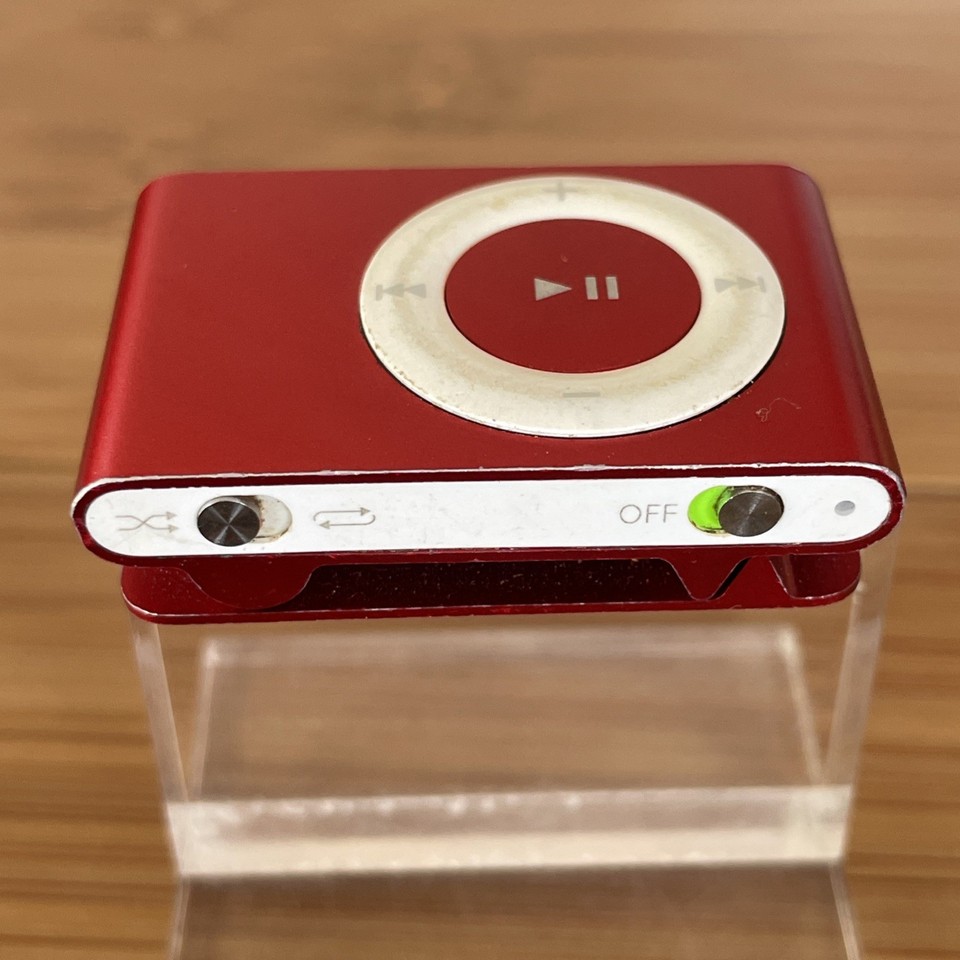 Apple iPod 1GB Shuffle 2nd Generation Red Model A1204 PARTS OR REPAIR ...