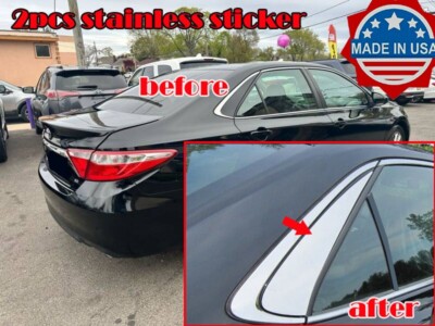 fit:2015-2017 Toyota Camry Rear Window Pillar Post Trim Cover Accent ...