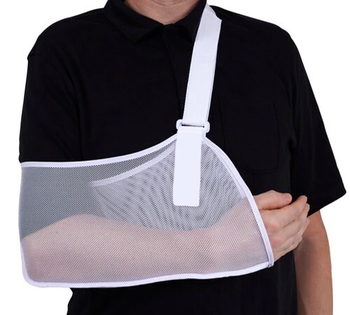 Adjustable Breathable Mesh Arm Sling Elbow Brace Support Shoulder ...