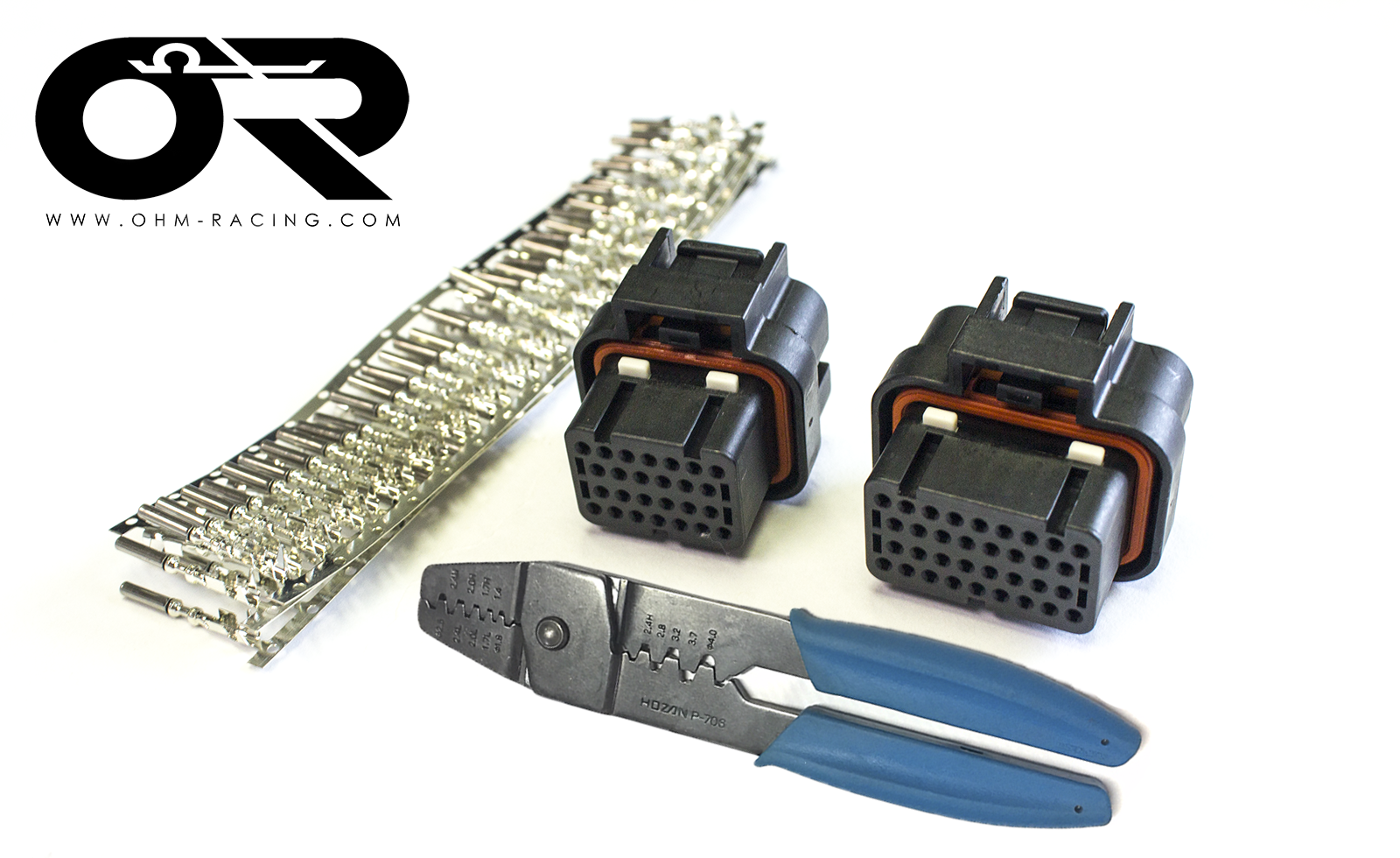 AMP 34 & 26 pin connector Kit for Haltech Motec Link PDM ECU + Hozan ...