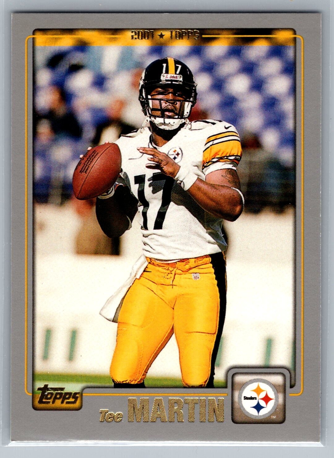 2001 TOPPS CARD # 102 Tee Martin - Pittsburgh Steelers | eBay