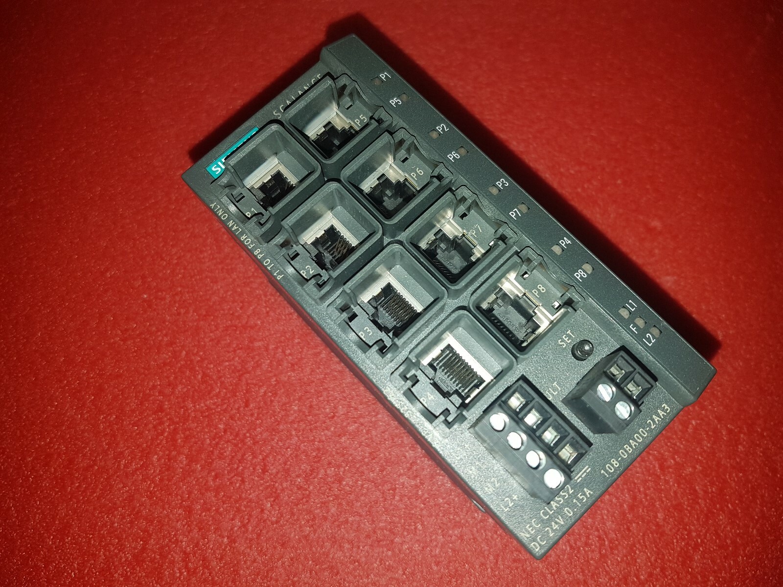 SIEMENS SCALANCE X108 6GK5108-0BA00-2AA3 Simatic Net Ethernet Switch E ...