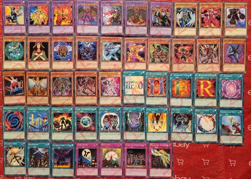 YUGIOH Elemental Hero Deck 47 Cards Evil Hero *Tempest* Honest *Neos ...