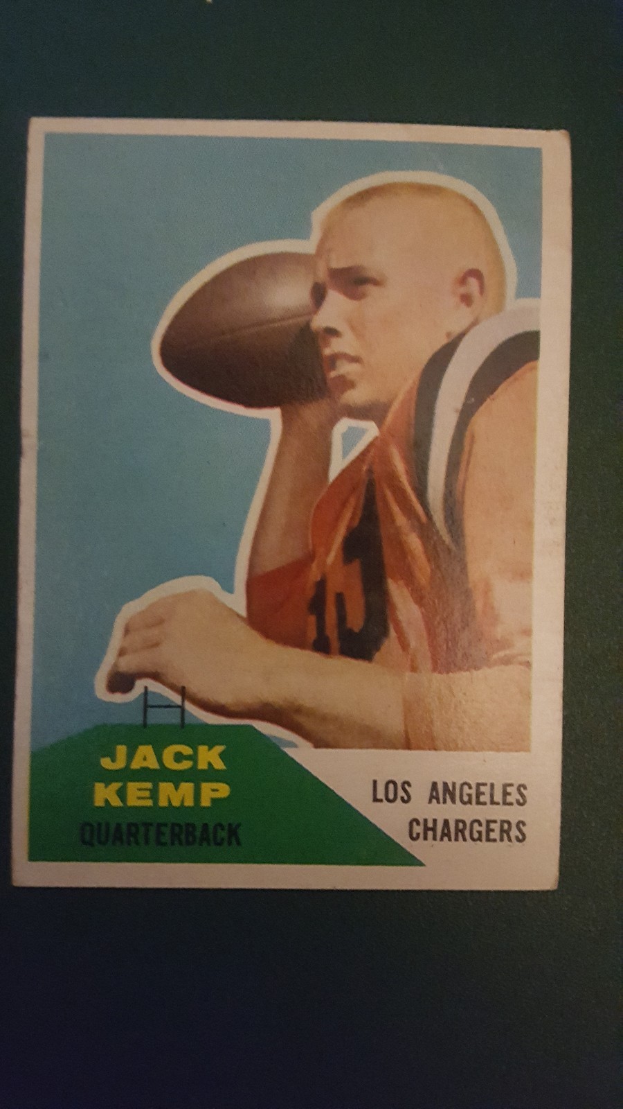 1960 FLEER FOOTBALL #124 JACK KEMP ROOKIE | eBay
