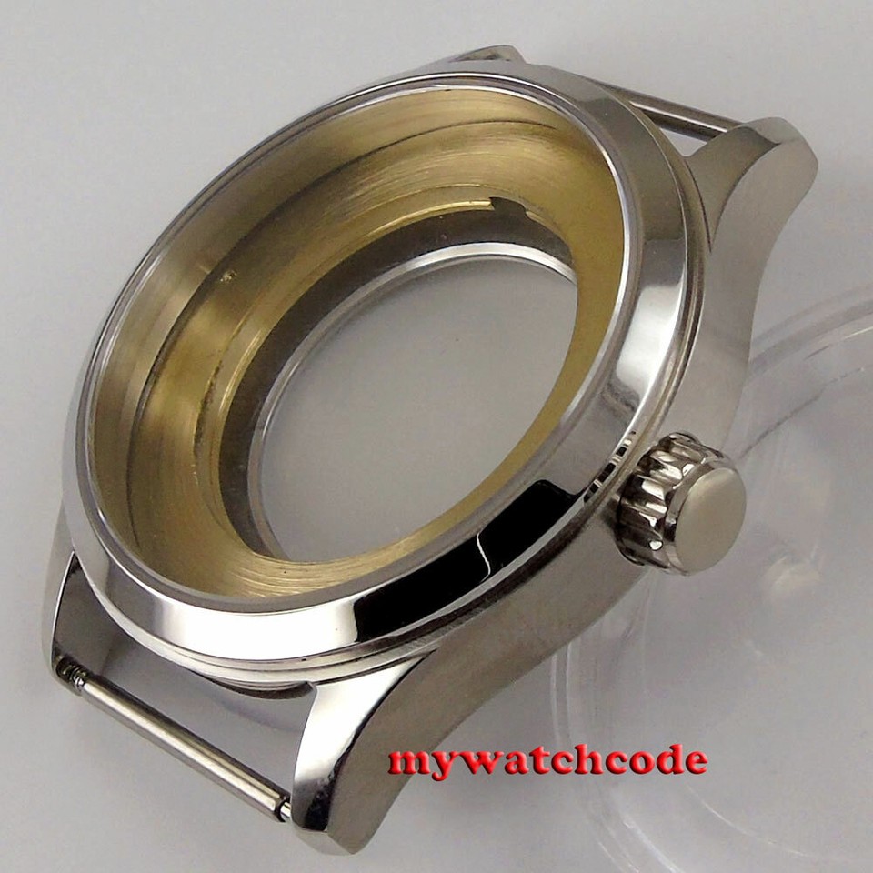 42mm 316L SS sapphire glass automatic Watch Case fit ETA 2824 2836 ...