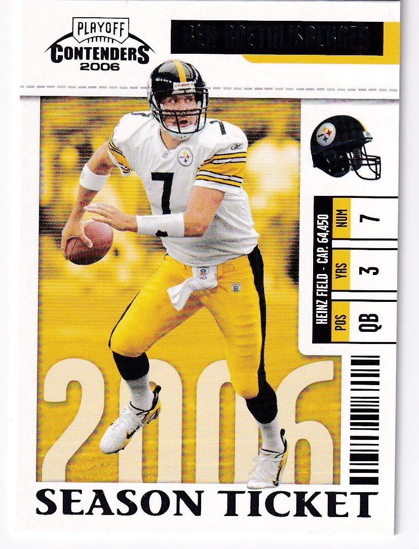 Ben Roethlisberger 2006 Playoff NFL Card #75 Steelers | eBay
