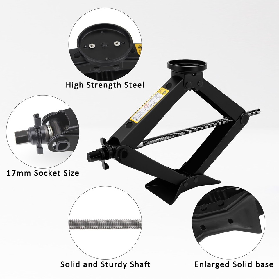 Heavy Duty 3Ton Scissor Car Jack +Wheel Brace for FORD TRANSIT CONNECT ...