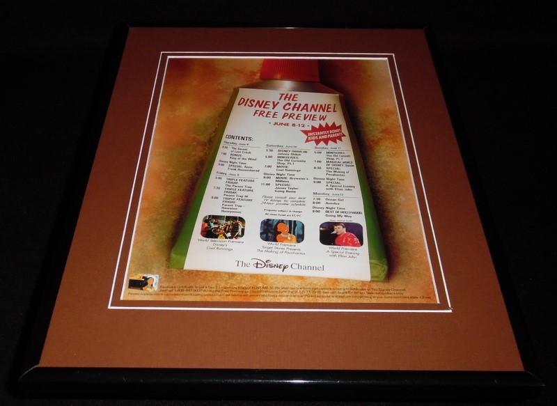 Disney Channel 1995 Framed 11x14 ORIGINAL Advertisement Pocahontas | eBay