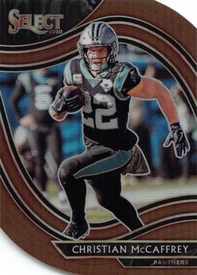 2020 Panini Select #307 Christian McCaffrey /355 Copper Prizm Die Cut ...