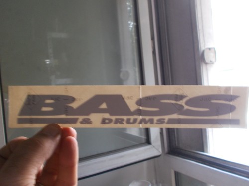 Sticker Bass & Drums | eBay