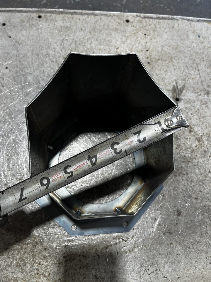 6 INCH OCTAGON EXHAUST HOOD STACK DIESEL STACK DURAMAX POWERSTROKE ...