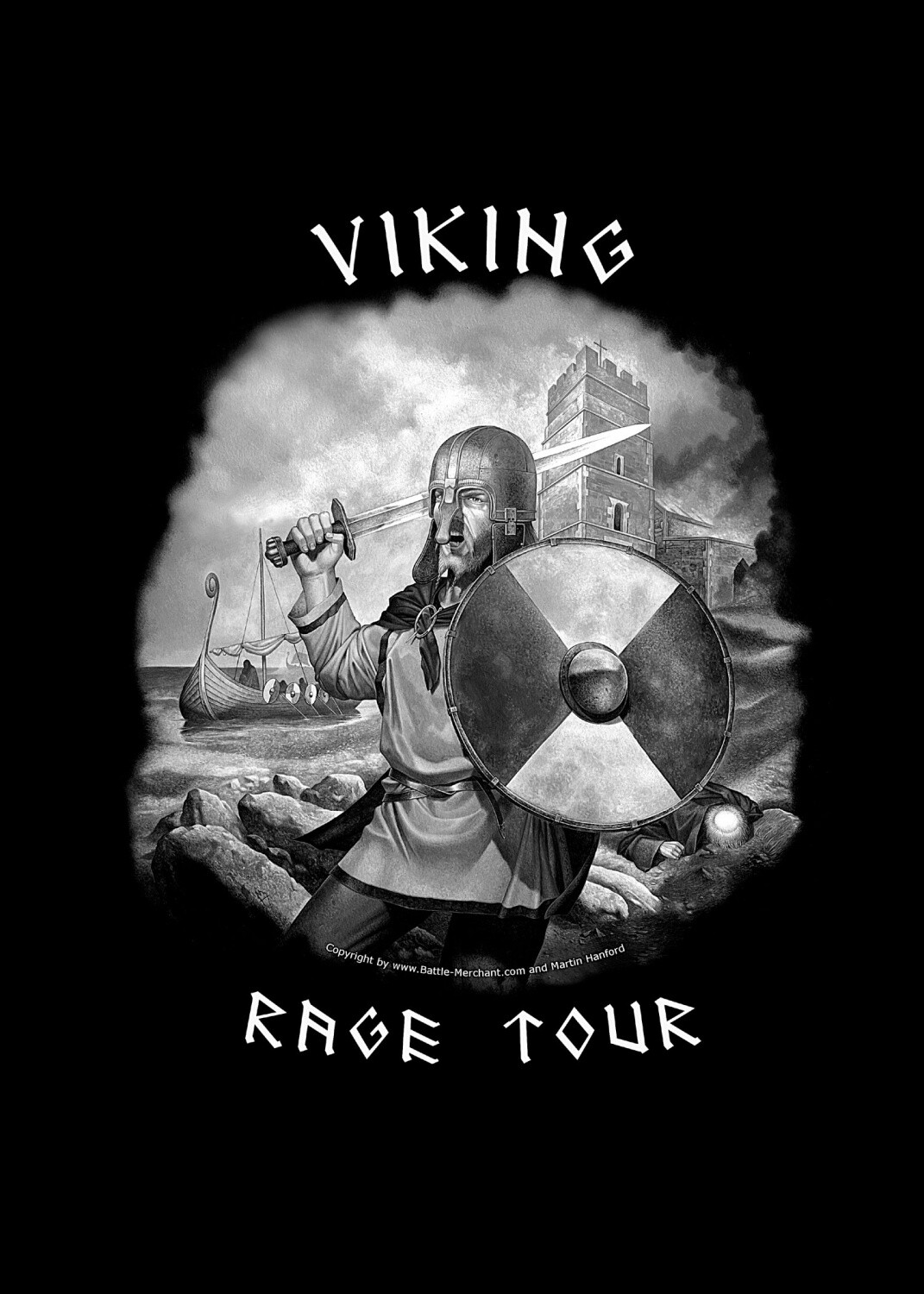 Girlie Shirt Viking Rage Tour Fun Shirt Wikinger Vikings Mittelalter ...