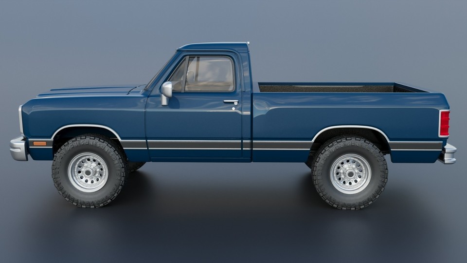 1:25 Scale 3D printed 87 Dodge Ram W150 Short Bed truck kit | eBay