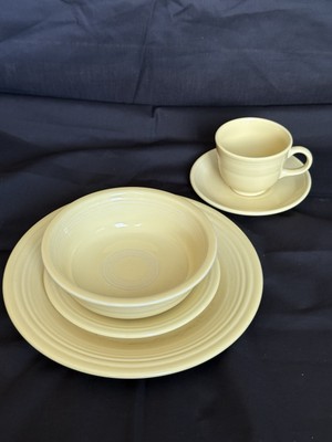 Fiesta Fiestaware Yellow Dinnerware 5 Piece Place Setting | eBay
