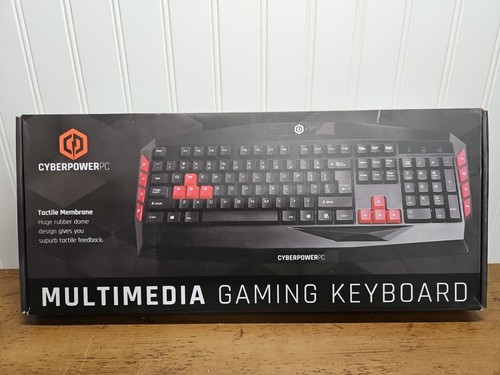 CYBER POWER PC Multimedia Gaming Keyboard (Missing Key Look At Picture ...