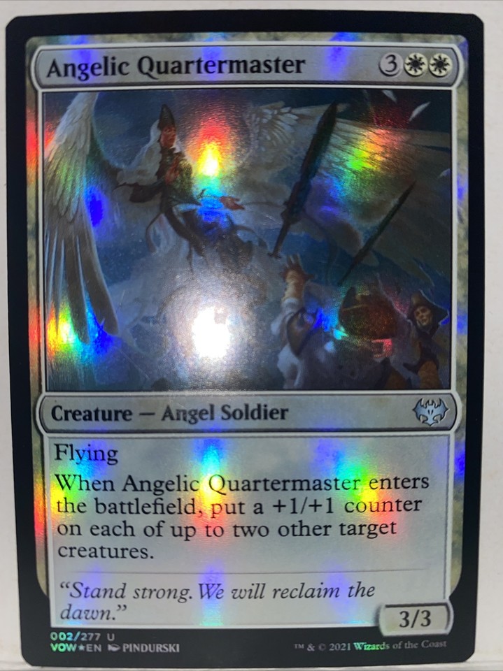 MTG Angelic Quartermaster Innistrad: Crimson Vow 002/277 Foil Uncommon ...