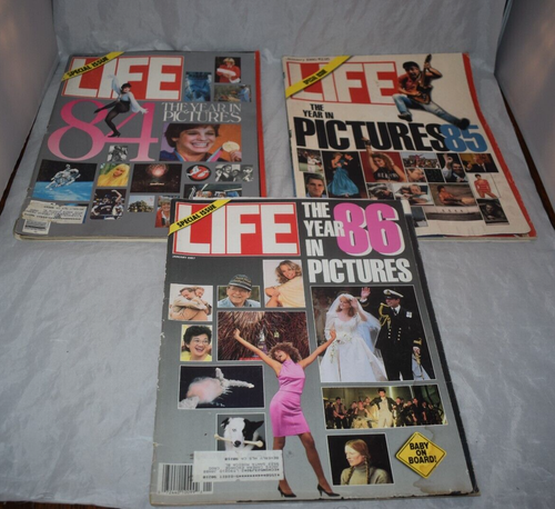 Life Magazine 1984-1986 The Year In Pictures Special Issue Lot ...